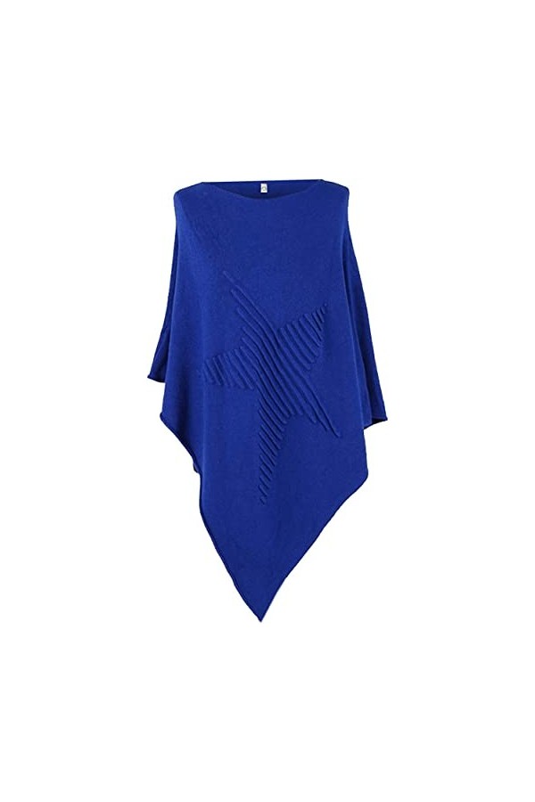 George Hilton Poncho italien en tricot étoile Lagenlook femmes ourl...
