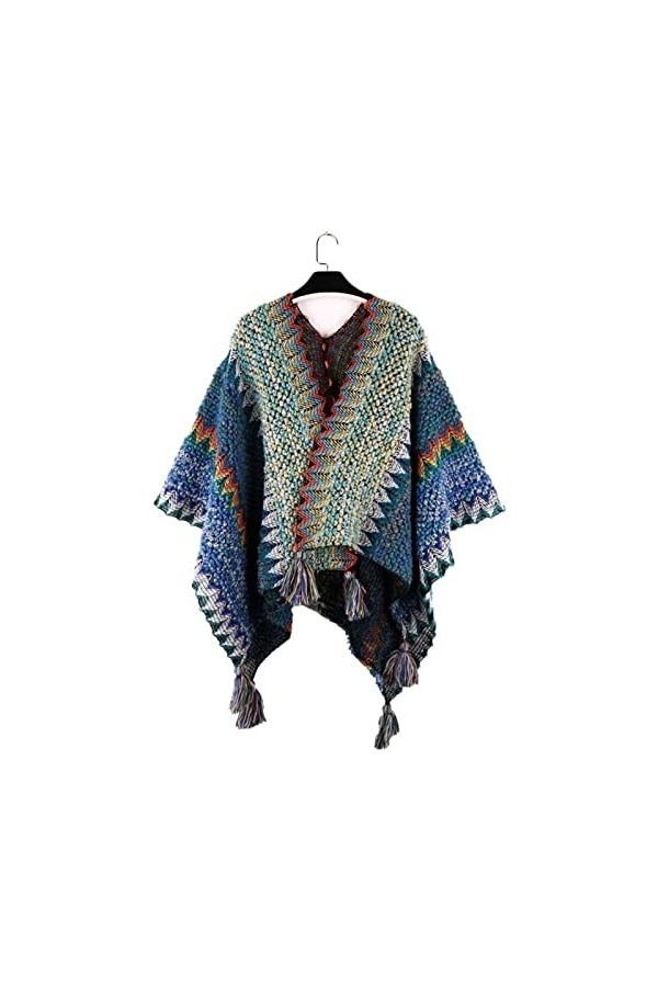 LUCBEI châle vintage style ethnique châle couverture chaude cape de...