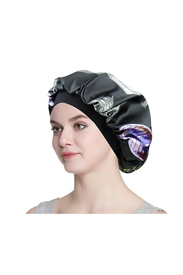 Alnorm Bonnet de Nuit en Satin pour Dormer Wraps de Cheveux de Somm...